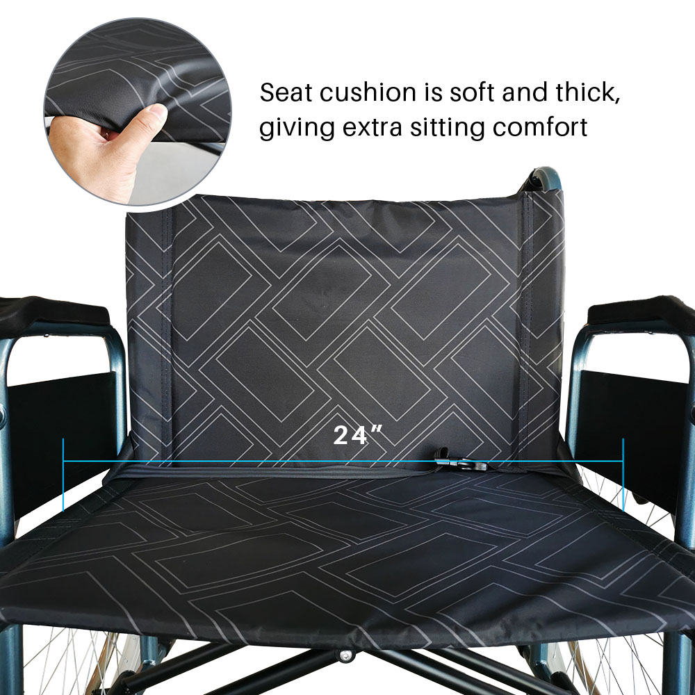 Extra Wide Manual Wheelchair by wheelchair88