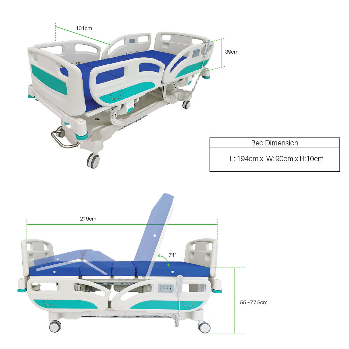 High Quality Medical Bed with Great Features & Reasonable Price.